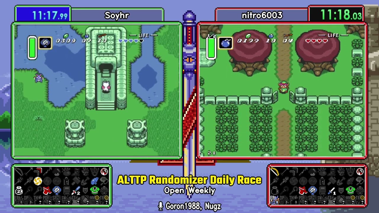 Open Weekly Jul 10, 2022. ALTTP Randomizer Daily Race - YouTube