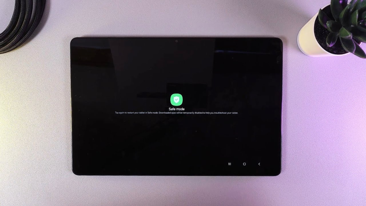 How to Enter/Exit Safe Mode on Samsung Tab A9+ - YouTube