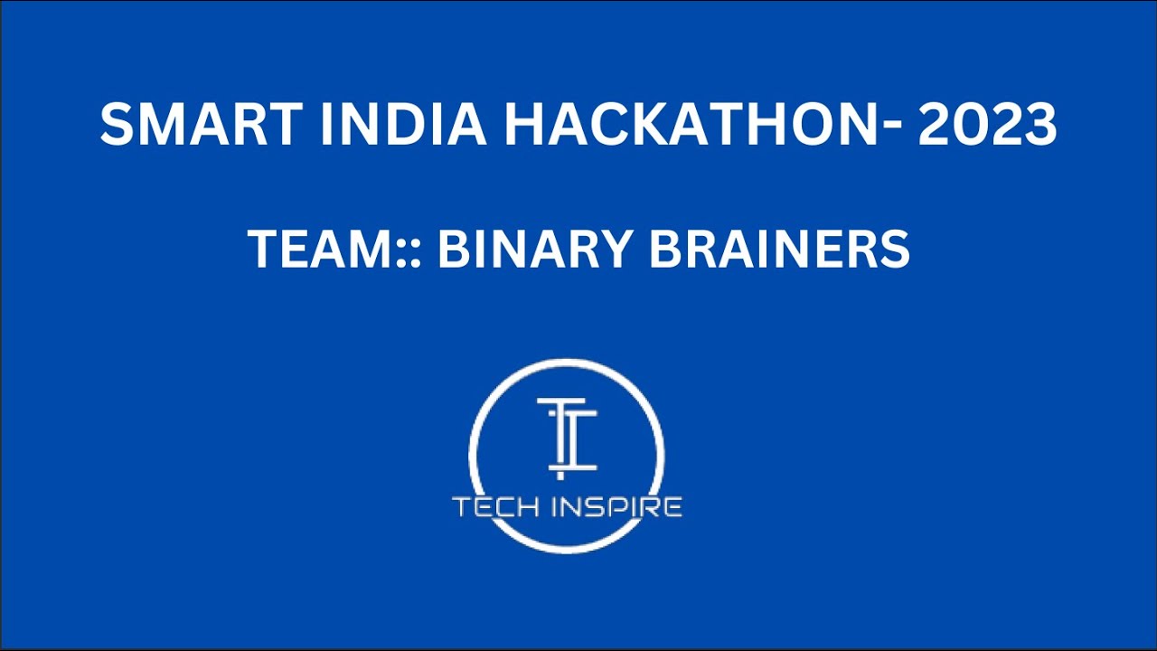 SIH-2023 Binary Brainers - YouTube