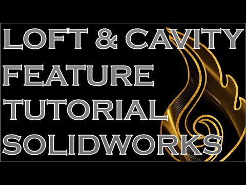 SolidWorks Tutorial | Loft Thin Feature & Cavity Feature - YouTube