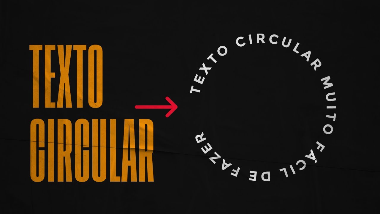 Como criar um texto circular no Photoshop (muito fácil!) - YouTube
