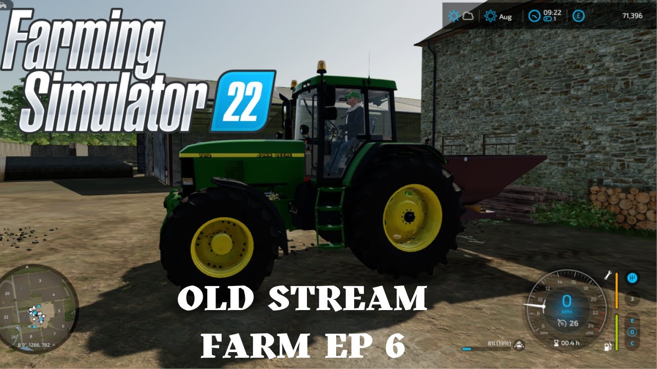 SPREADING LIME EPISODE 6 | TIMELAPSE | FS22 | OLD STREAM FARM | FARMING ...