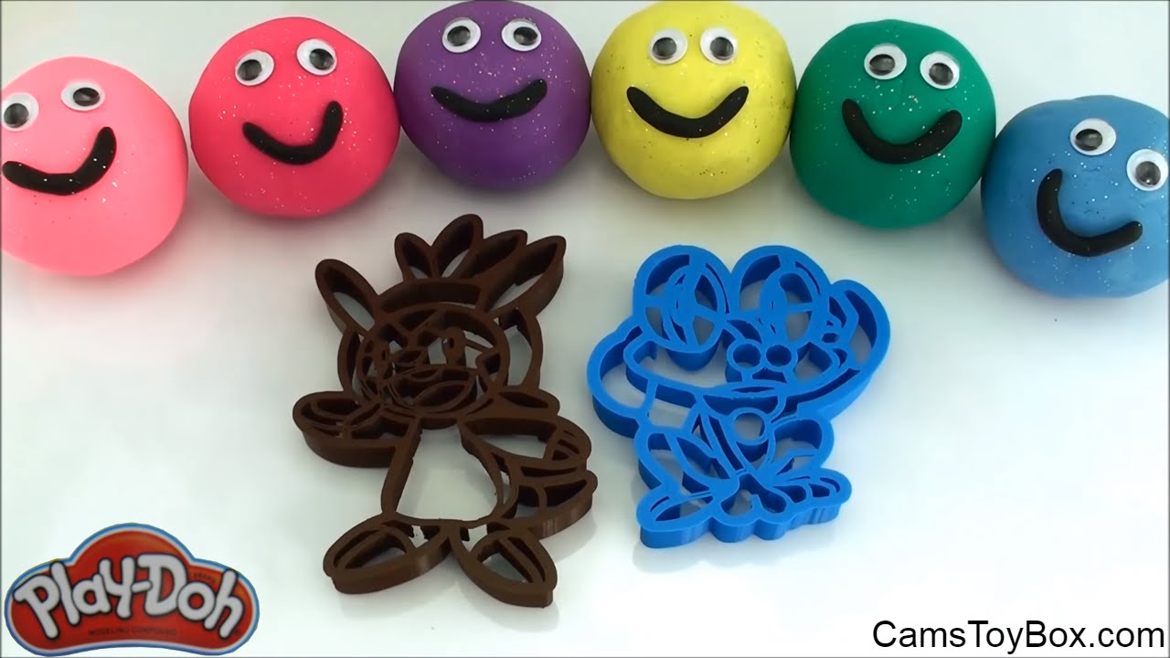 Play doh Sparkle Compound Pokemon Molds Fun Creative Playdough Ideas ...