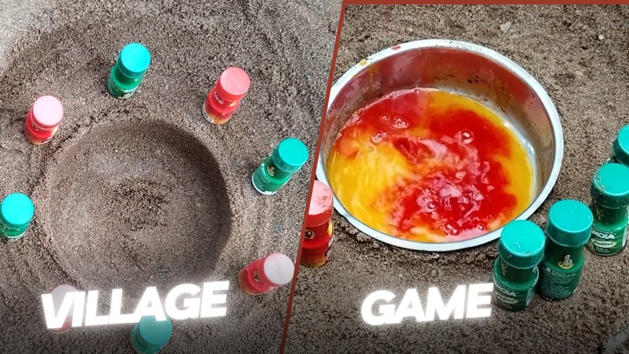 Children Play With Colors @ Village game - YouTube