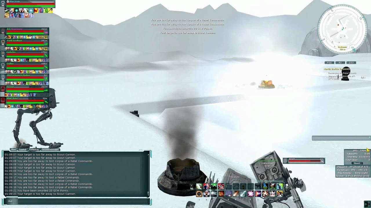 Star Wars Galaxies -- Hoth Echo Base Flawless Run (Imperial) - YouTube