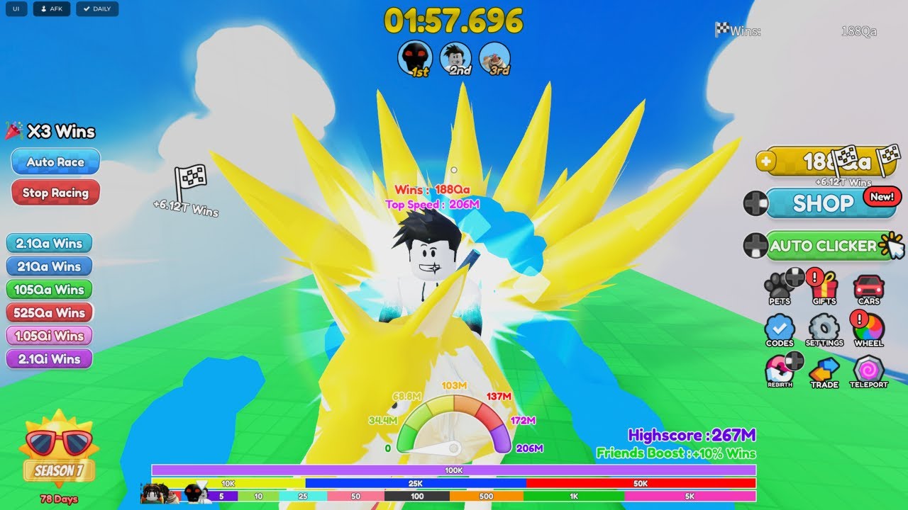 215th Rebirth/ Roblox Race Clicker Episode 185 - YouTube