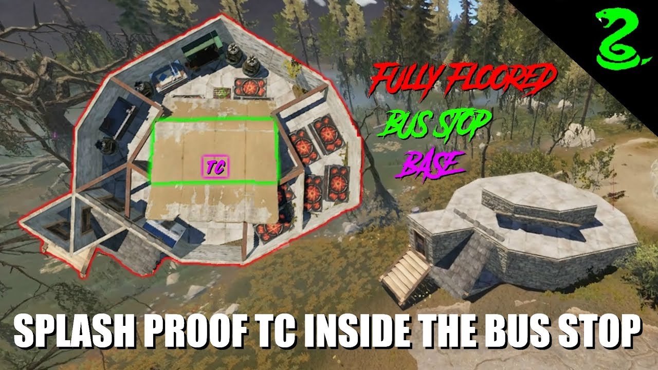 Rust Splash Proof Inside TC Bus Stop Base - YouTube