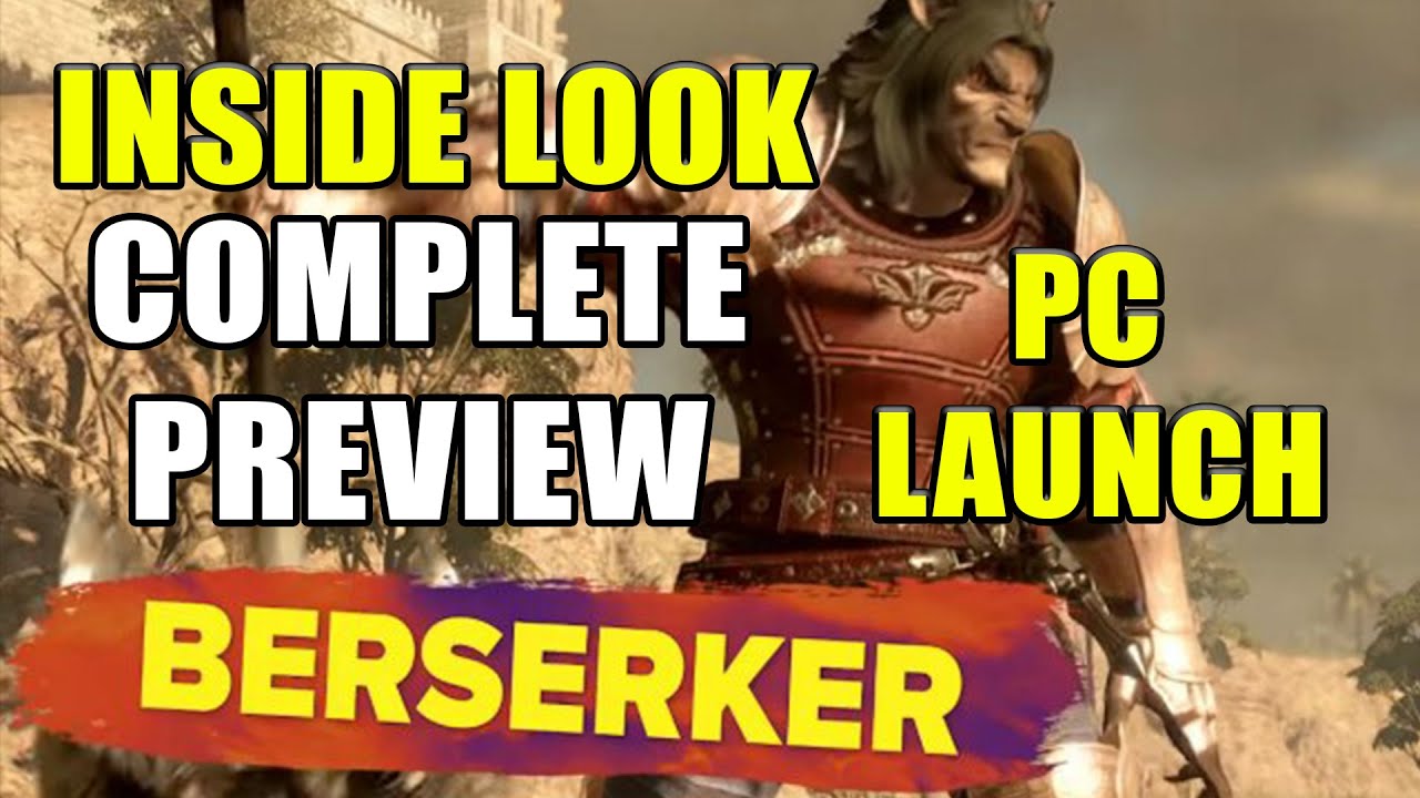 Berserker Preview Before You Choose Bless Unleashed PC - YouTube