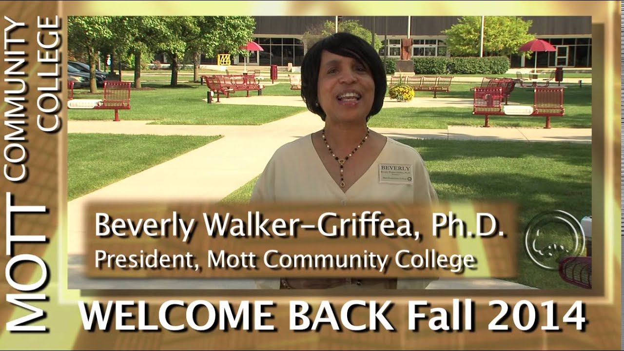 Welcome Back 2014 - Dr. Beverly Walker-Griffea - YouTube