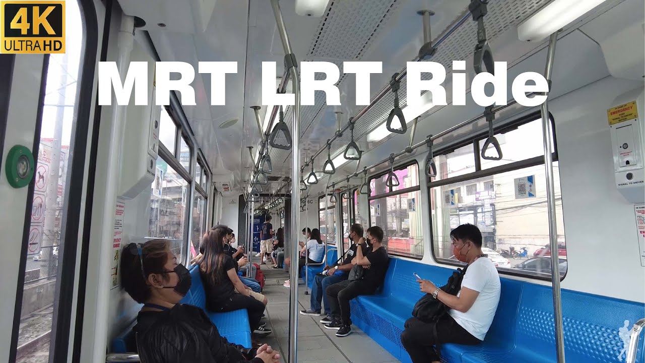 [4K] Train Ride - MRT Guadalupe to LRT Vito Cruz Station - YouTube