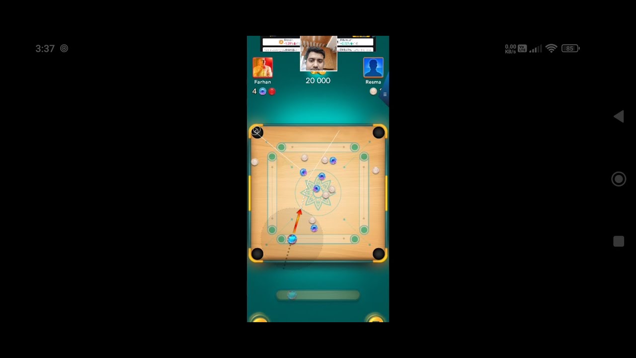 carrom disk pool hack gameplay - YouTube