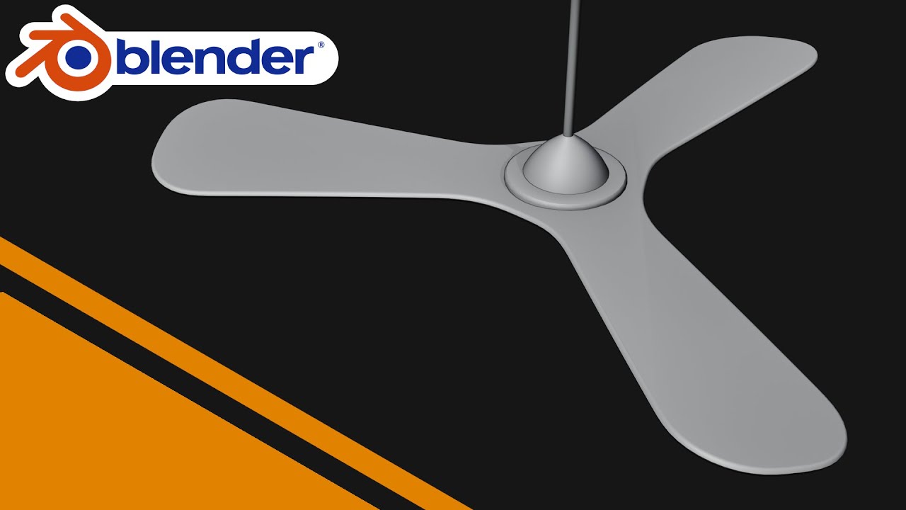 Blender 4.1 - simple fan modelling and animation in blender || short ...