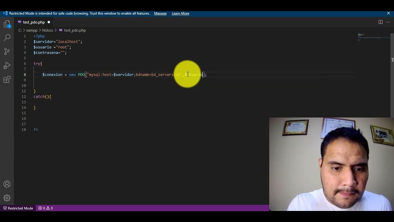 Conexion PDO a mysql con php8 - YouTube