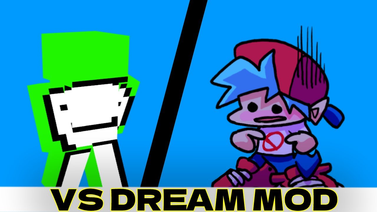 fnf vs dream mod (friday night funkin) - YouTube