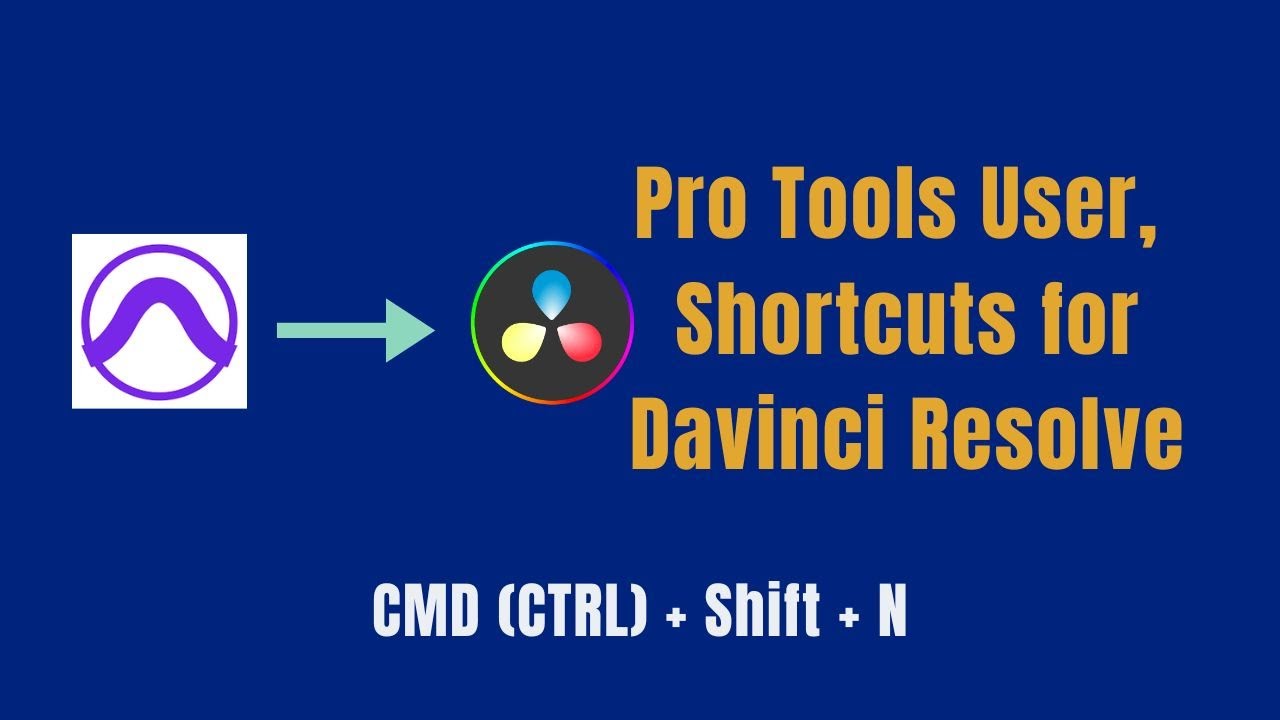 My Pro Tools Shortcuts in Davinci Resolve - YouTube