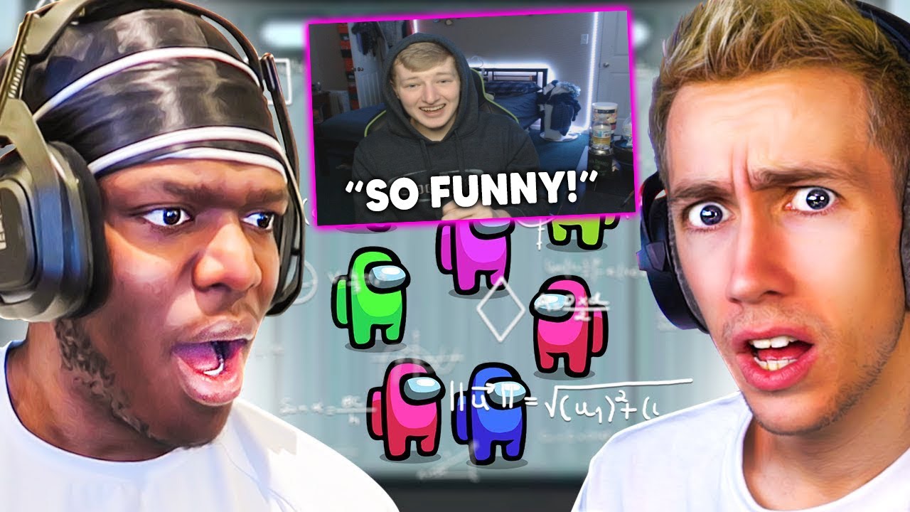 Reacting to the Sidemen Playing AMONG US! (Lazarbeam, Lachlan ...