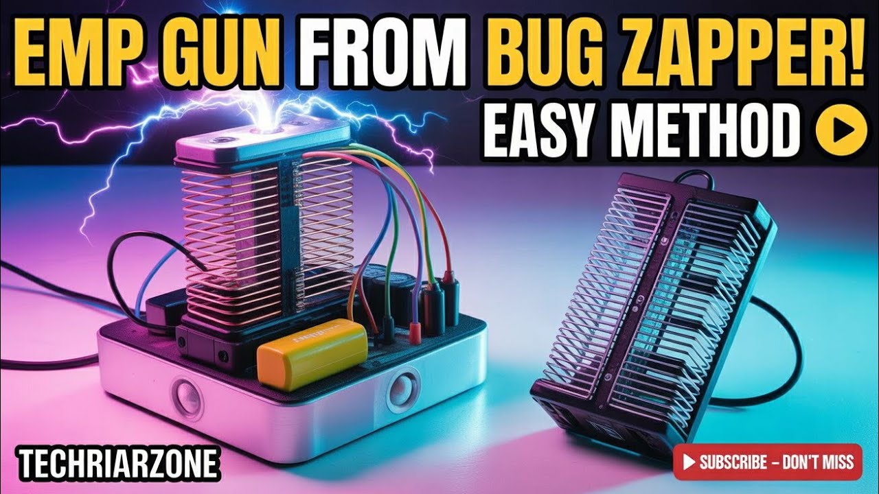 "I Tried Making a DIY Mini EMP GUN Using Bug Zapper — SHOCKING Results ...