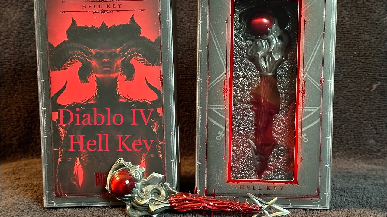 Diablo IV hell key replica unboxing - YouTube