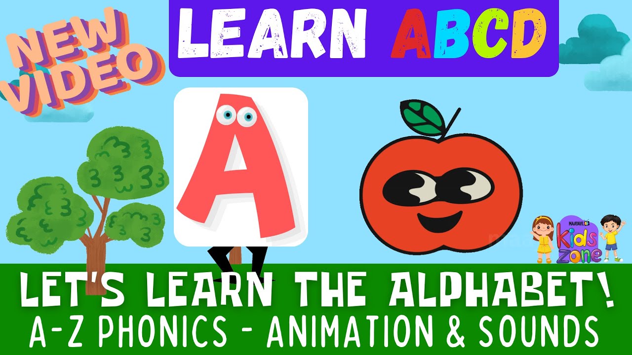 Learn ABCD alphabet phonics 01 - with sound for Children - Alphabet ...