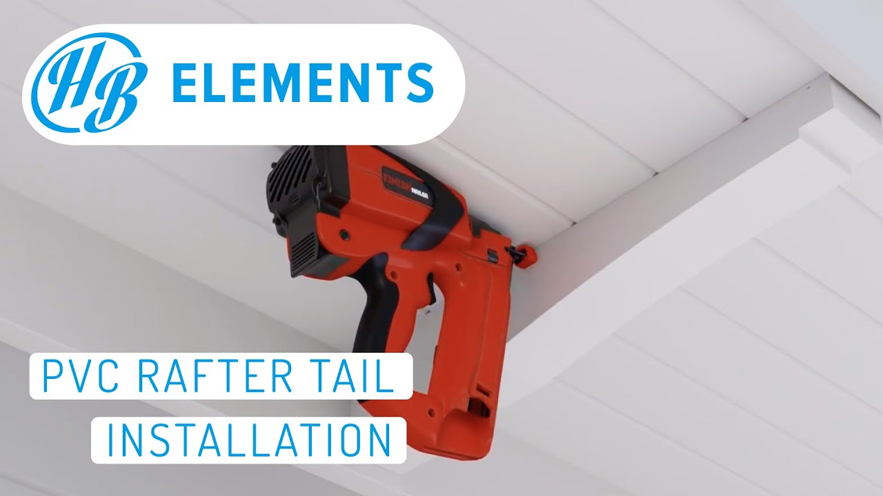 PVC Rafter Tail Installation - YouTube