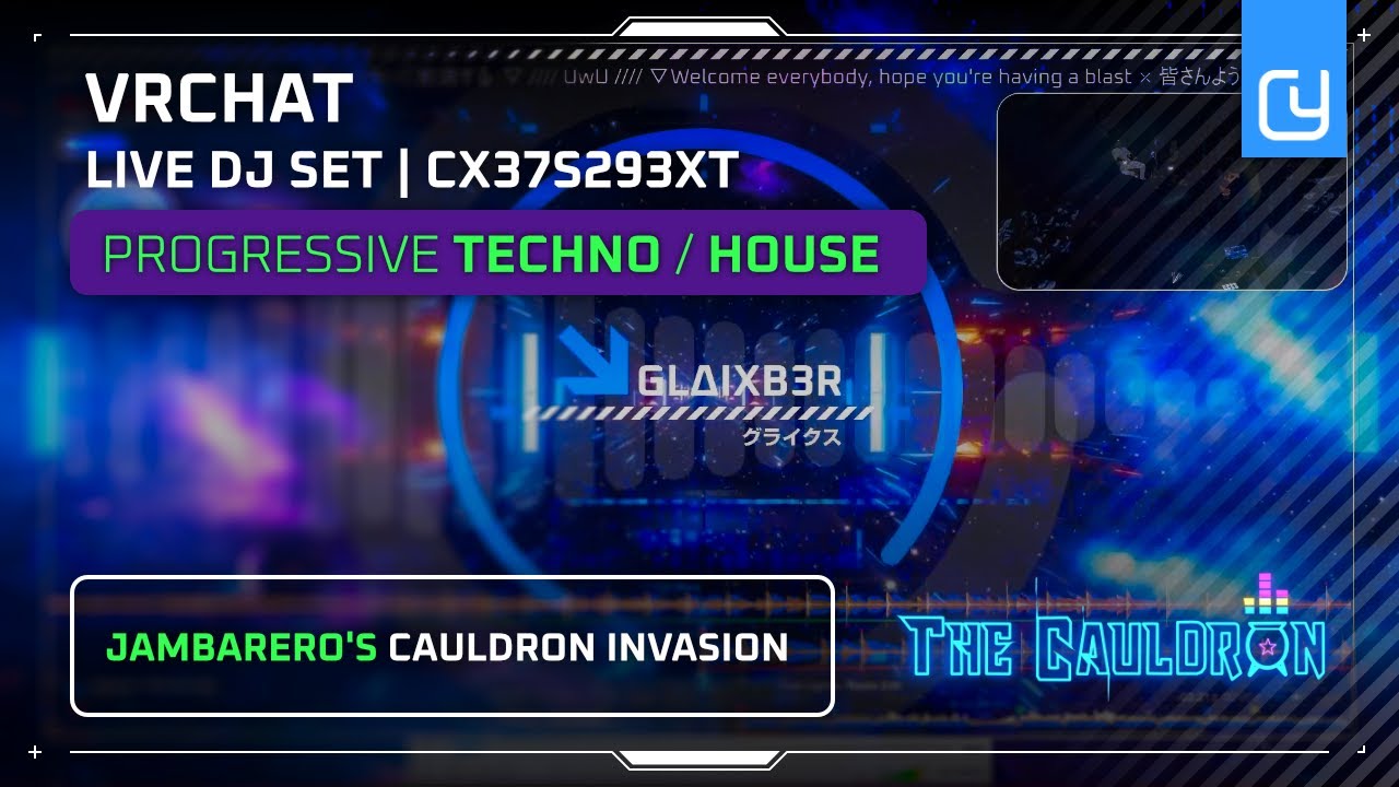 VRChat | Live DJ Set | Jambarero's Cauldron Invasion #progressivetechno ...