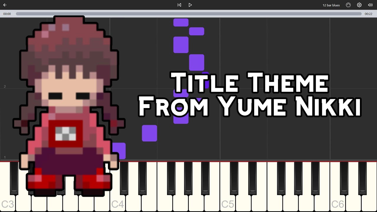 Title theme - Yume Nikki - Kikiyama Piano Tutorial easy - YouTube
