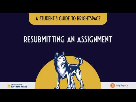 Resubmitting an Assignment - YouTube