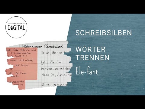 Wörter trennen (Schreibsilben) - diese 5 Regeln helfen dir
