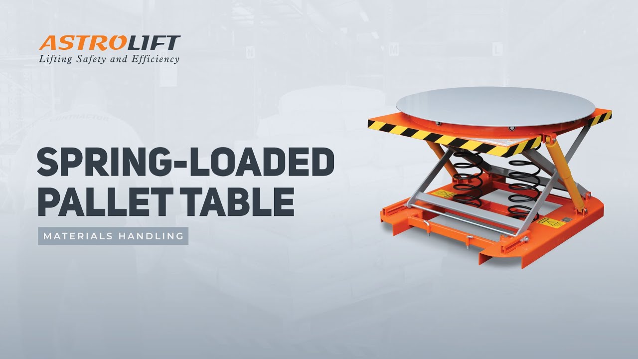 Spring-loaded Pallet Tables - YouTube