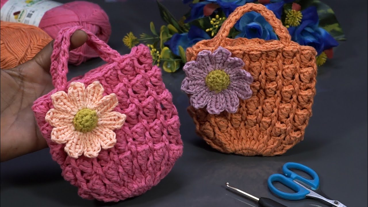 Crochet a Cute Small Bag | Easy & Stylish Tutorial. DIY Crochet mini ...