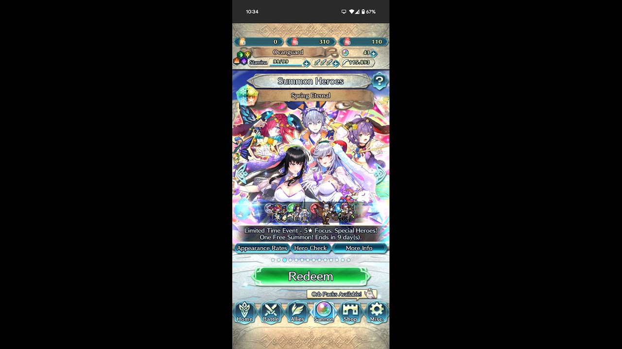 The Spring Eternal banner has returned for a while for Fire Emblem ...