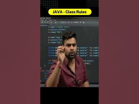 Java - Class Rules || #incapp #rahulchauhansir #shorts #virelvideo #coding # ...