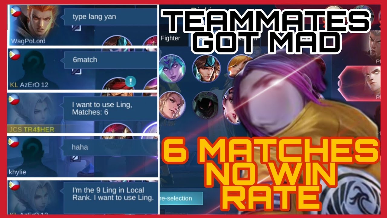 FAKE WIN RATE PRANK | Ling Prank | MLBB - YouTube