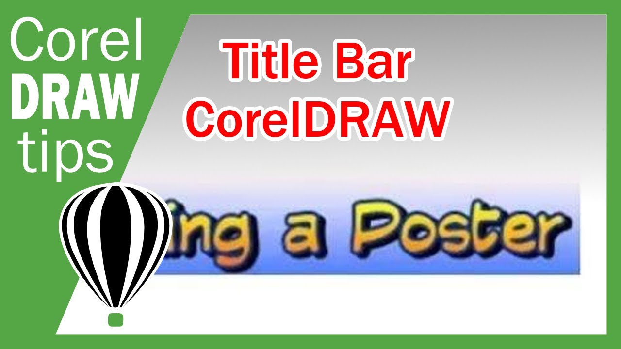 Creating A Title Bar In CorelDraw X3 YouTube Creating A Title Bar In CorelDraw X3 YouTube