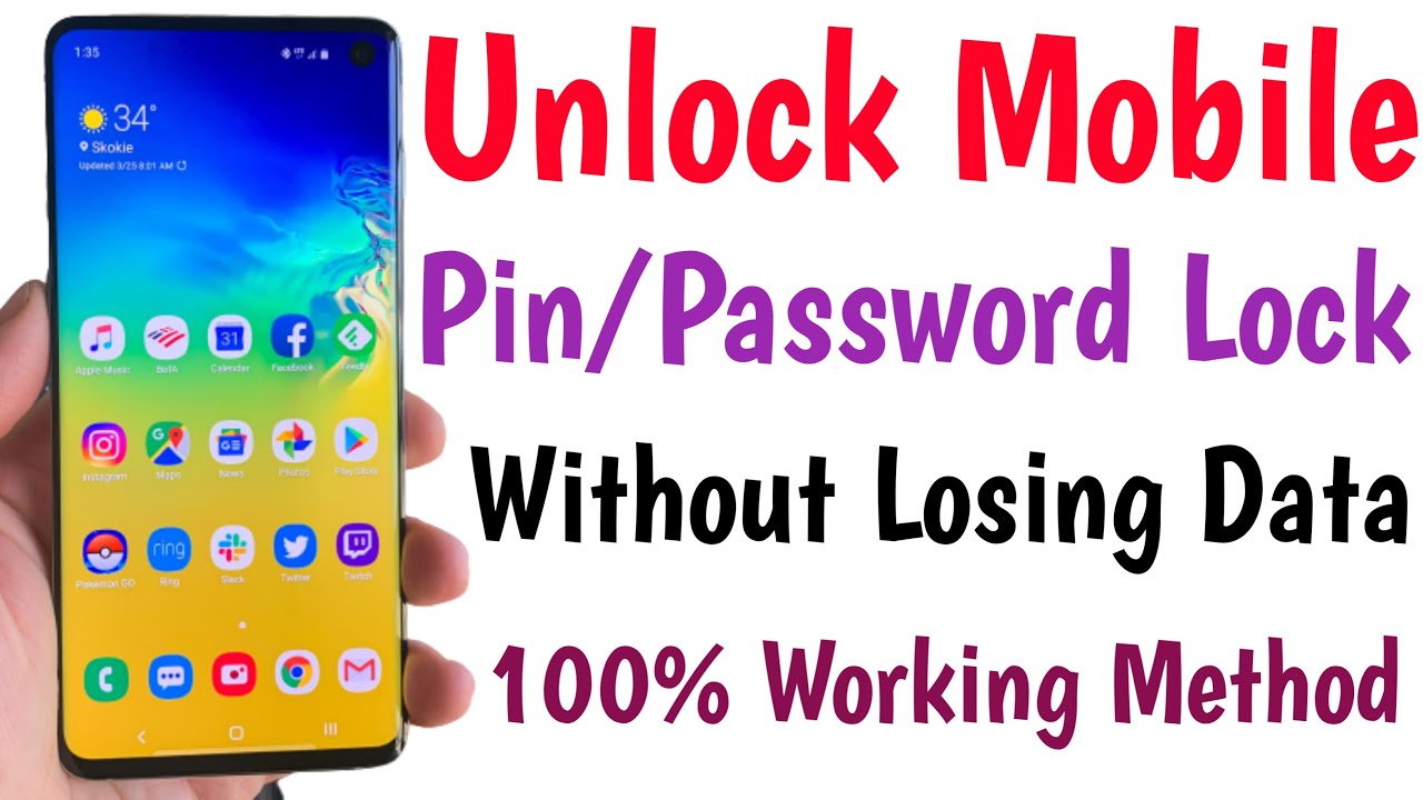 Unlock Mobile Pin Lock Without Losing Any Data | How To Unlock Android ...