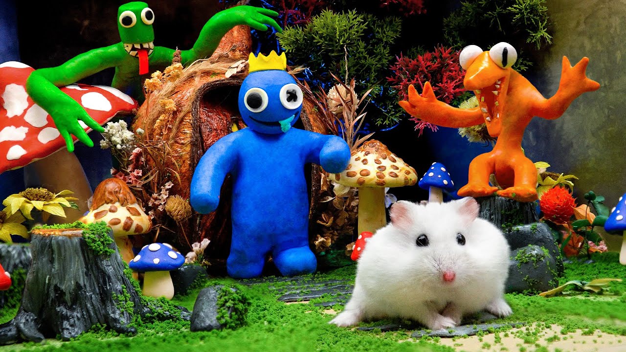Destroy All Monster: Hamster Escapes From New Rainbow Friends Maze ...