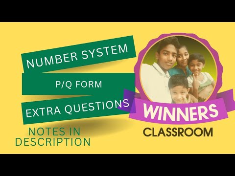 number system | finding p/ q form - YouTube