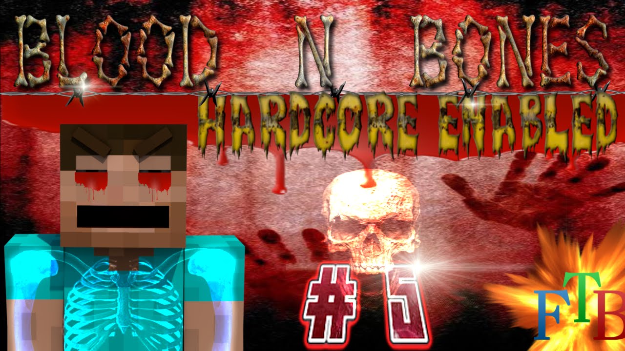 Minecraft Modded FTB Blood & Bones Ep: 5 (Hardcore Mode Enabled) - YouTube