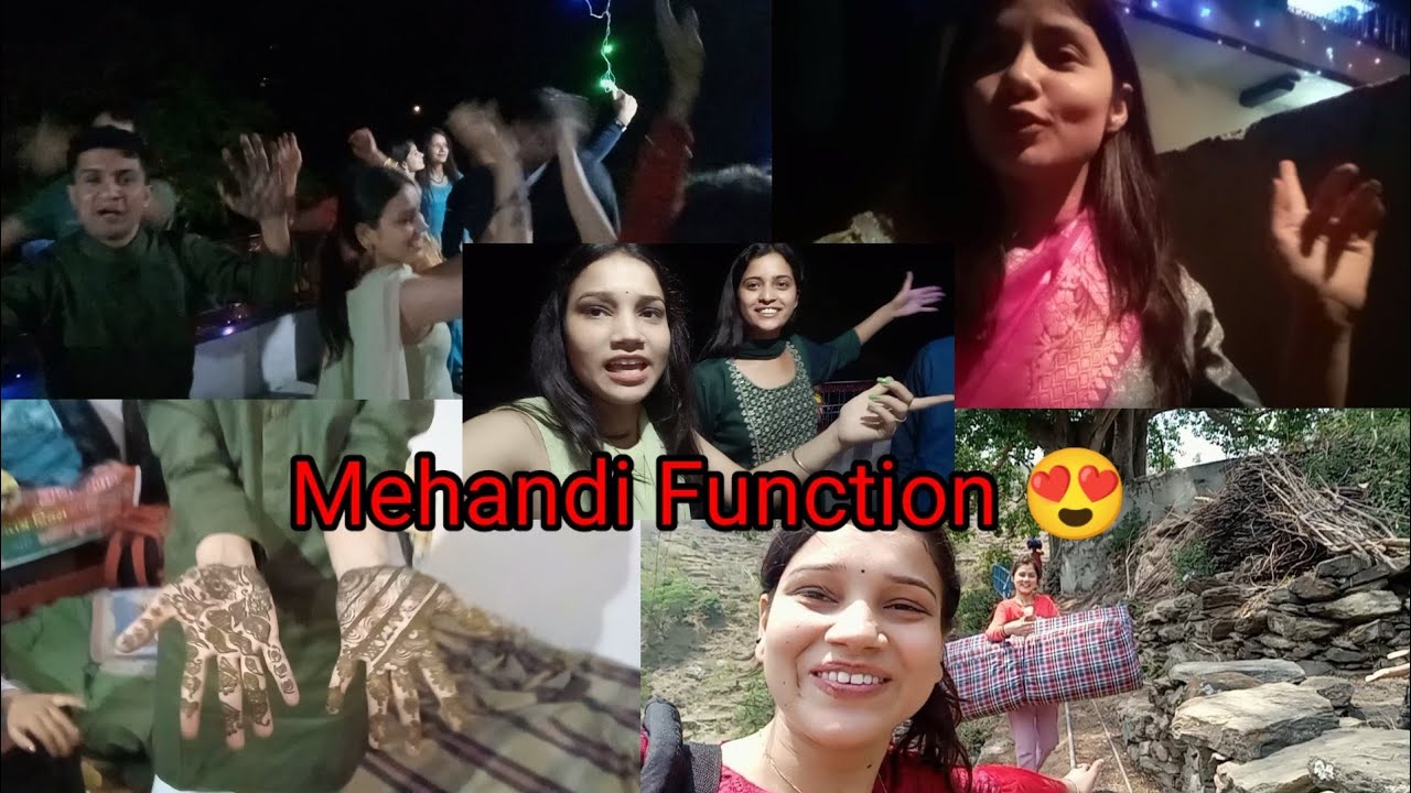 Bhai ke shaadi Mehandi Function, DJ Night |Pahadi Shaadi😄| Nyuter vlog 🔥 - YouTube