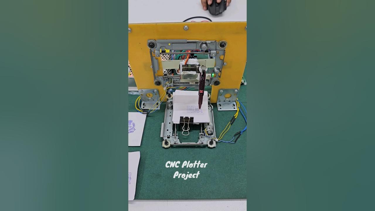 CNC plotter using Arduino Project | Project #India #defenceproject #indianarmy #defenceProject ...