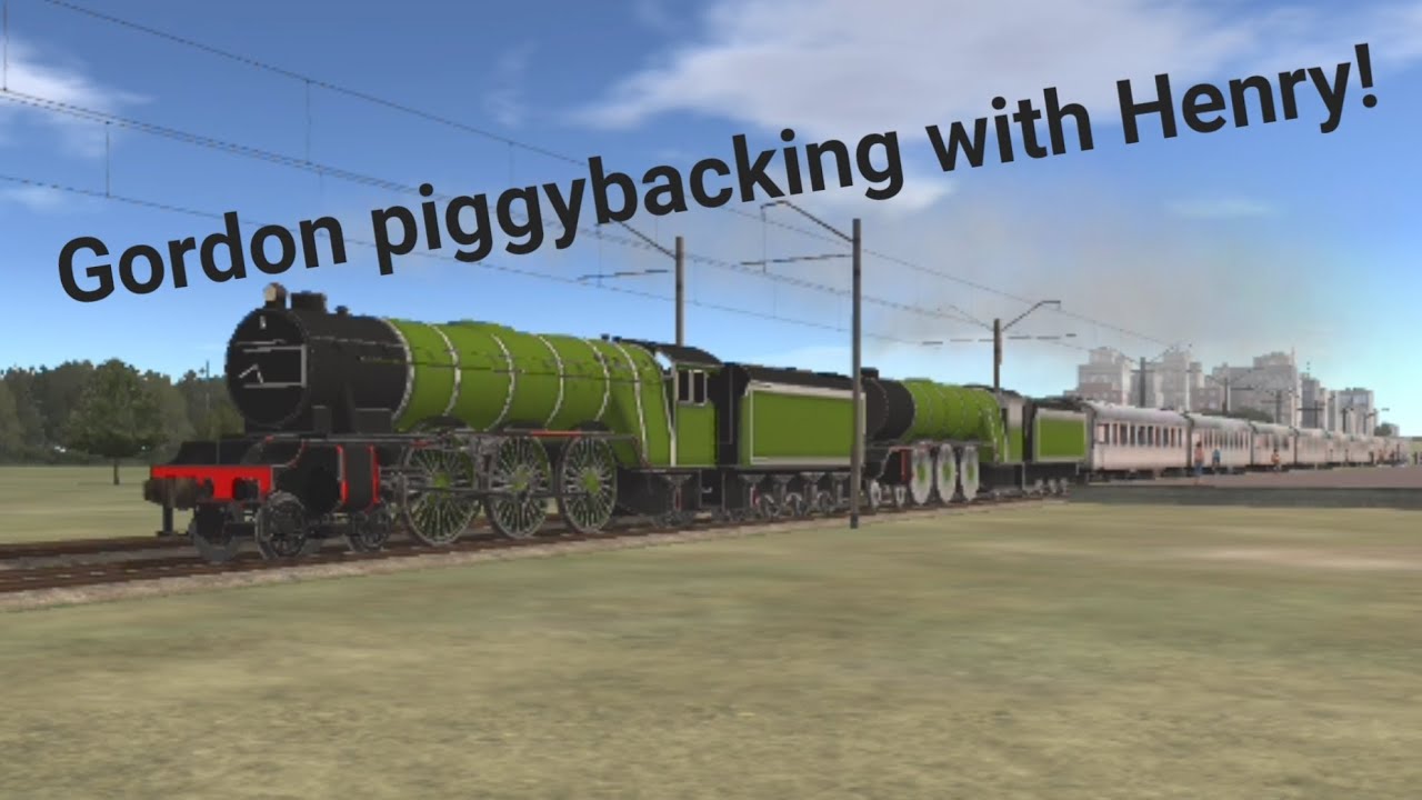 Gordon piggybacking with Henry in Train & Rail Yard Simulator! - YouTube