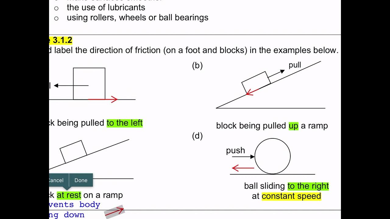 Drawing friction - examples - YouTube