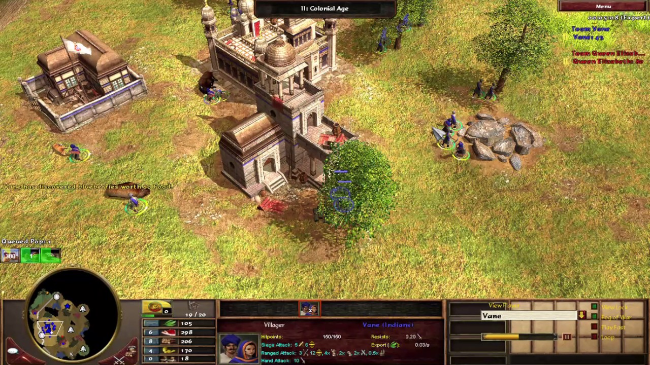 Age of Empires III Build order and execution of India Fast Industrial ...