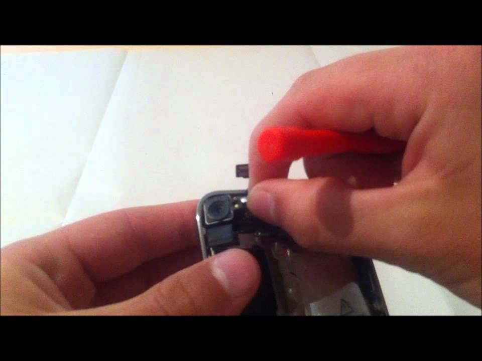 iPhone 4 front camera replacement - YouTube