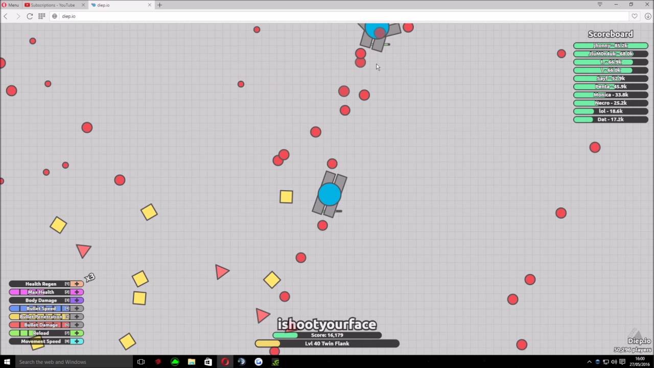 Diep.io New Upgrade. Number One Place - YouTube
