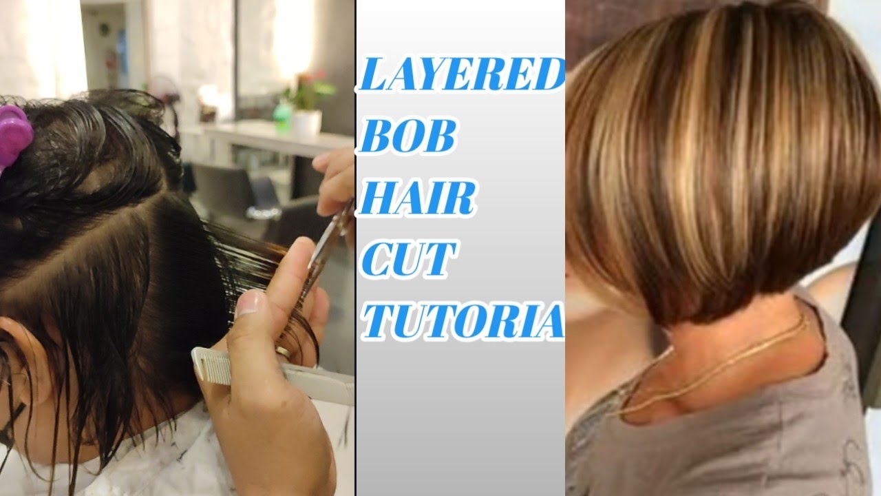 Layered bob hair cut how to.. - YouTube