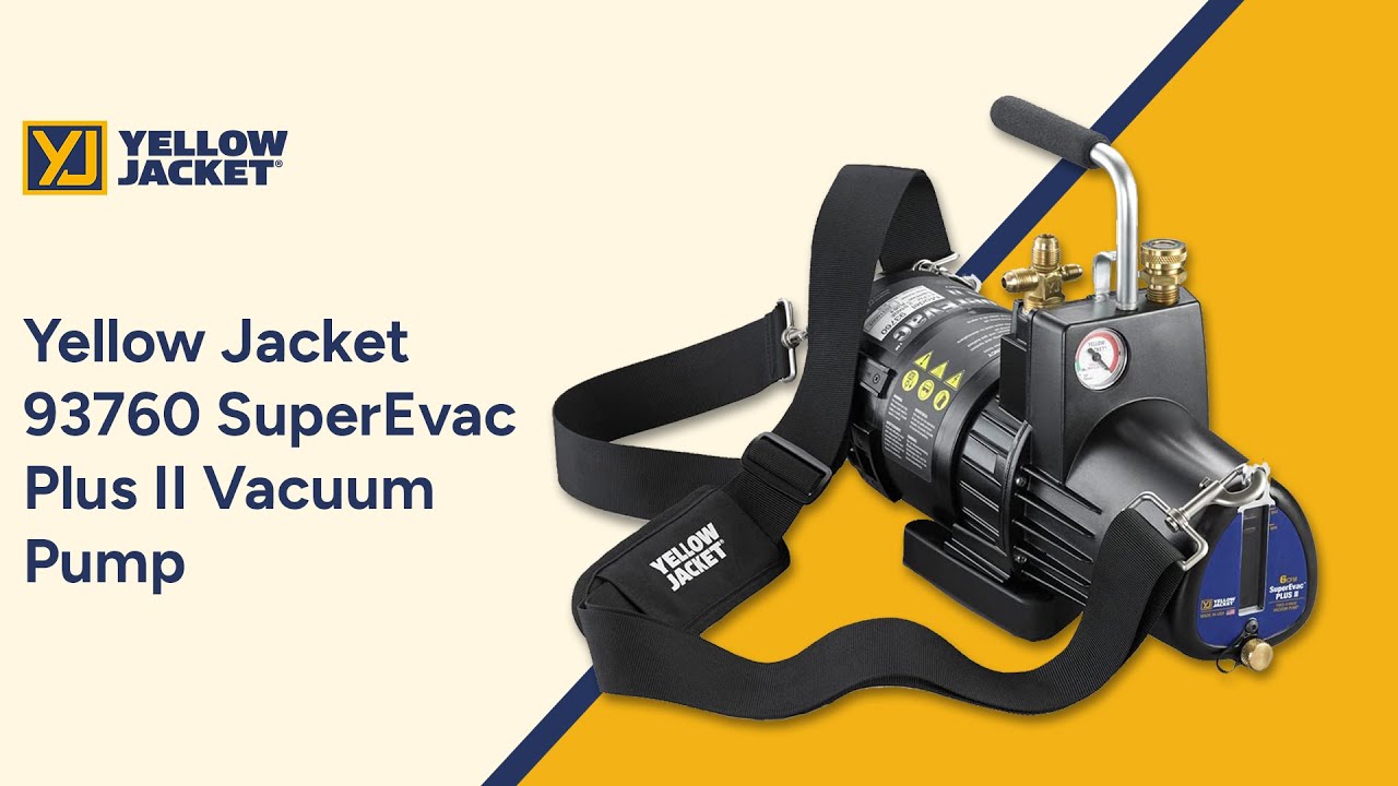 Yellow Jacket 93760 SuperEvac PLUS II Vacuum Pump - YouTube