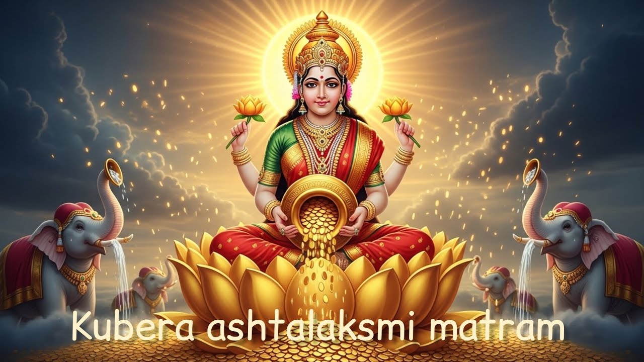 "👑 Kubera & Ashtalakshmi Maha Mantram | Divine Money Attraction Chant 🔔 ...