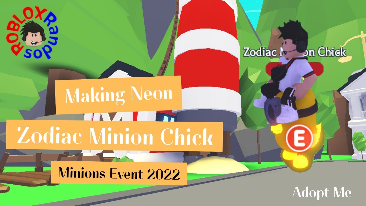 Making NEON ZODIAC MINION CHICK in Adopt me Roblox! - YouTube