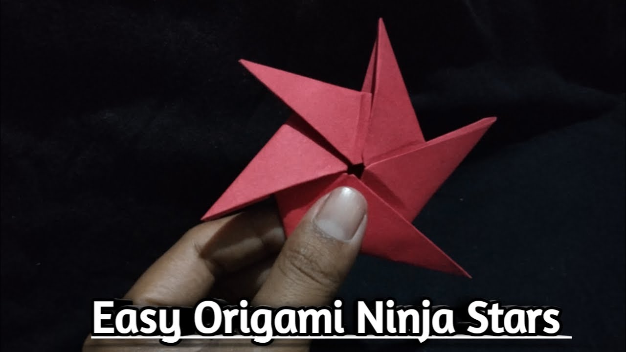 How to Make Easy Origami Ninja Stars - Second tutorial - YouTube